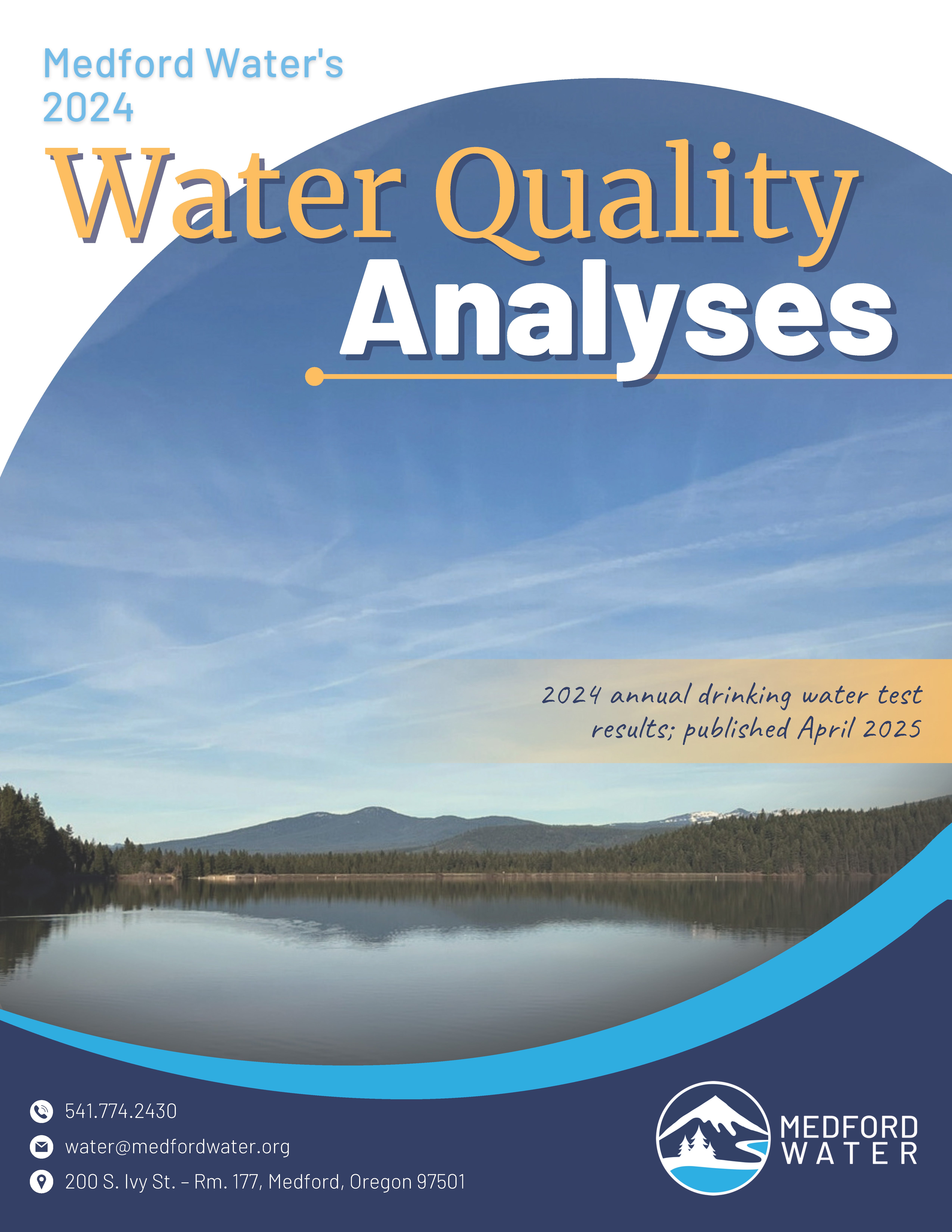 2024 Water Quality Analyses Report Available -Medford Water